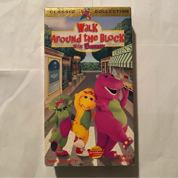 Walk Around The Block With Barney Vhs